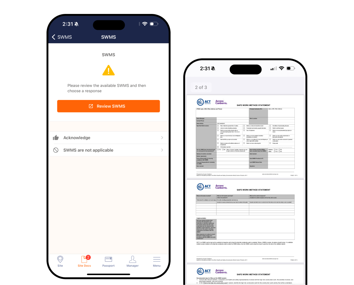 SWMS with SignOnSite | Construction Safety Software